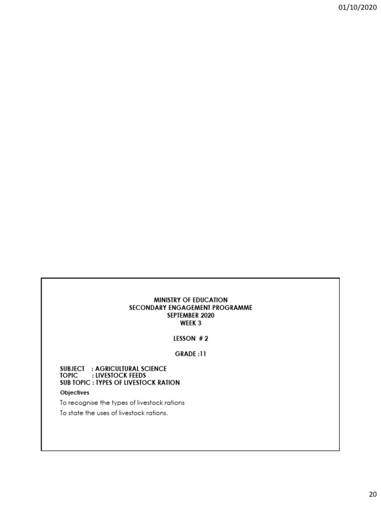 Grade 11 Agriculture Science Week 3 Lesson 2 Pdf