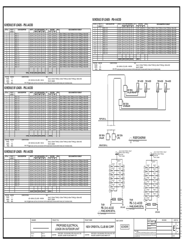 Outdoor Units Panel board-ELECTRICAL Rev 3 | PDF