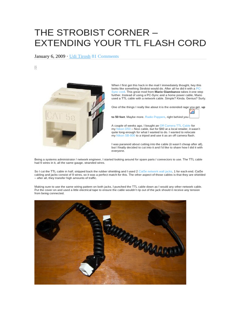 The Strobist Corner | PDF
