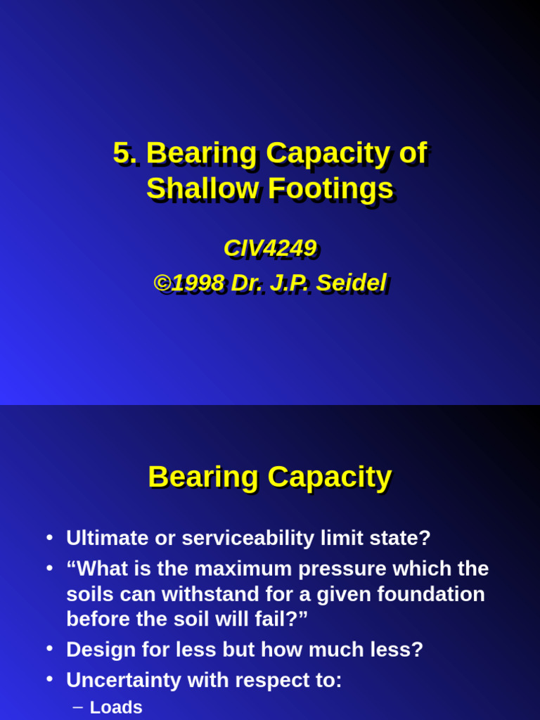 Shallow Foundation Design - Modificado | PDF