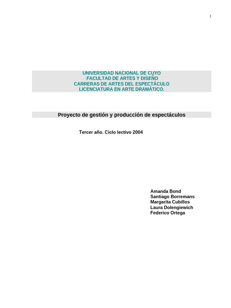 Proyecto CCI | PDF