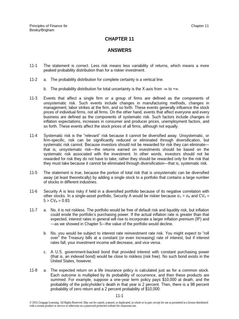 Ch11 Besley Principles 6e IM | PDF