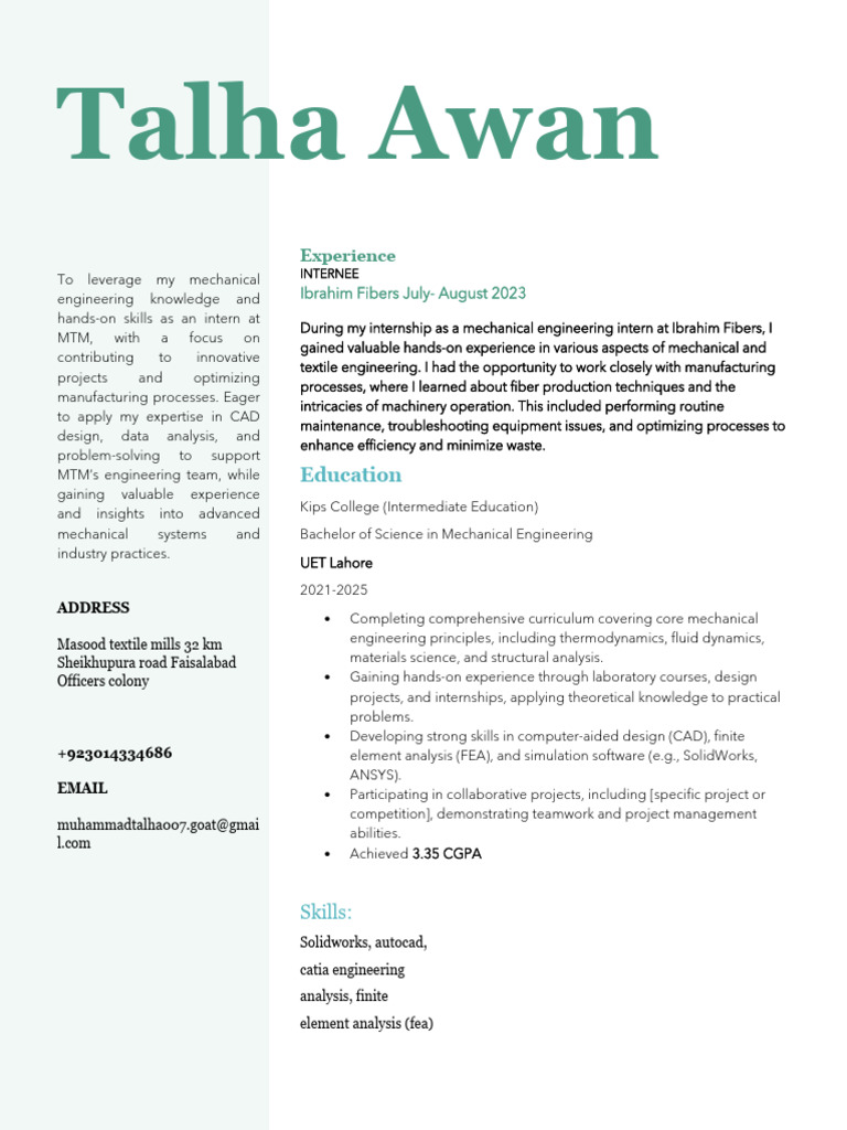 Final Cv Report | PDF