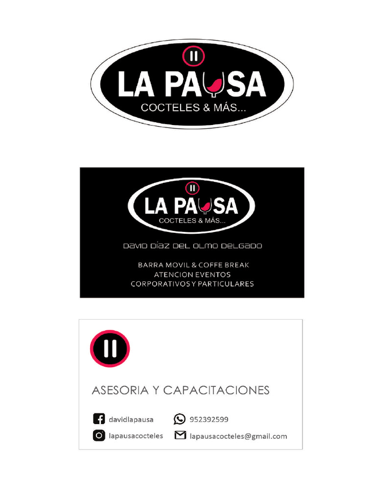 La Pausa Logo y Tarjetas 2024 | PDF