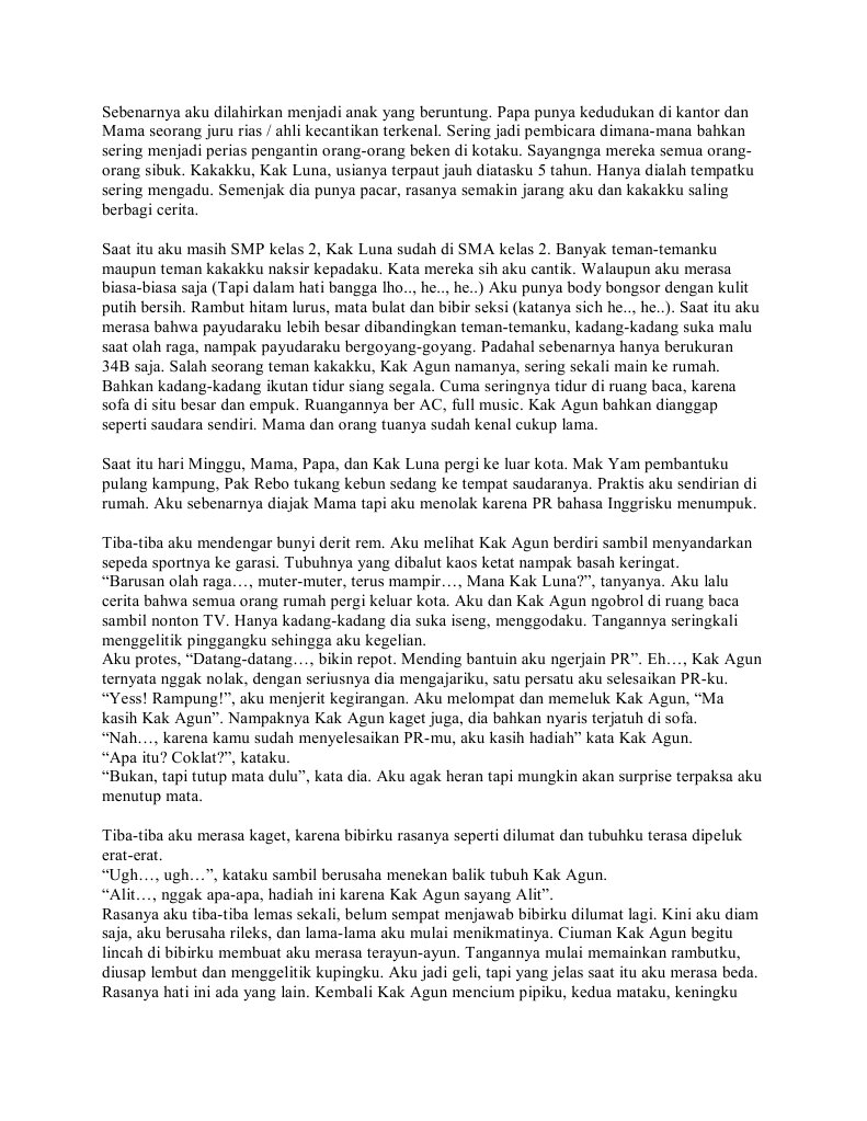 Sebenarnya Aku Dilahirkan Menjadi Anak Yang Beruntung | PDF | Fiksi ...