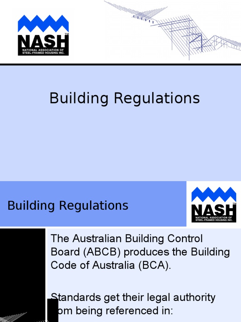 Australian Building Regulations Overview | PDF