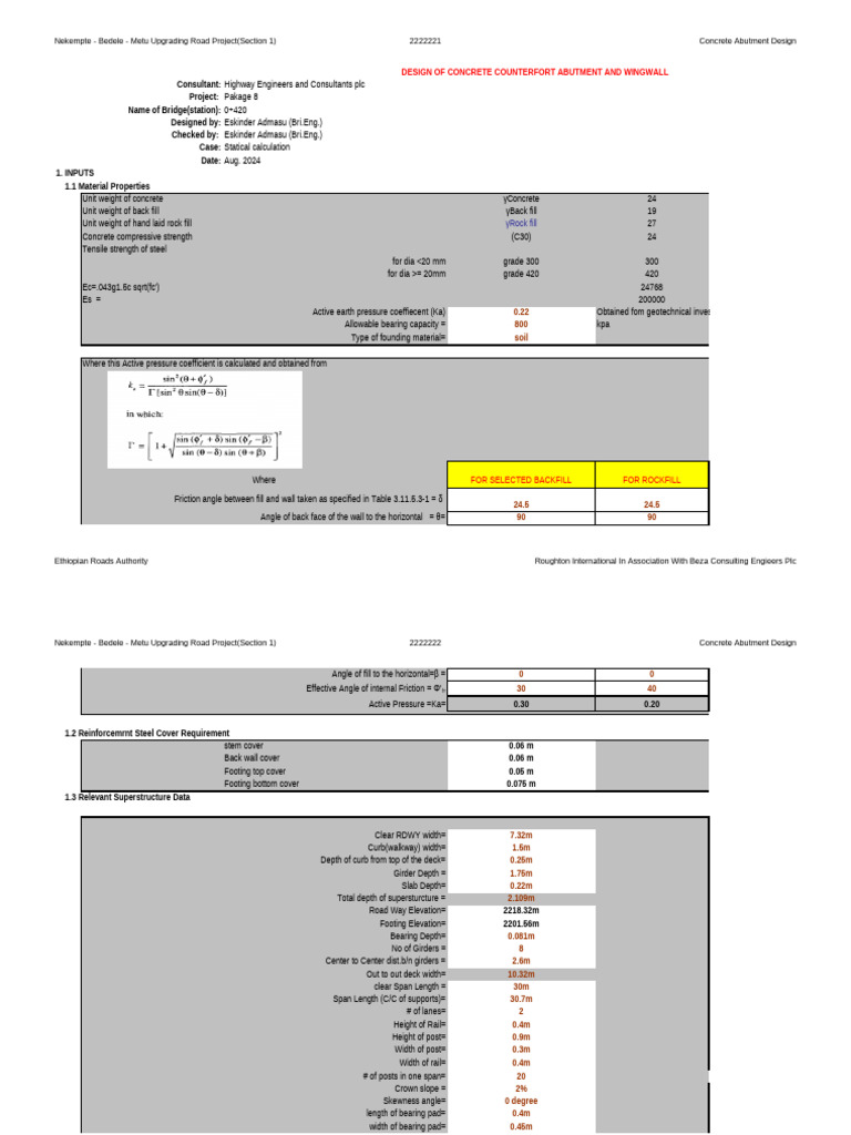 counterfort abutment and wingwall (edited final for print) | PDF