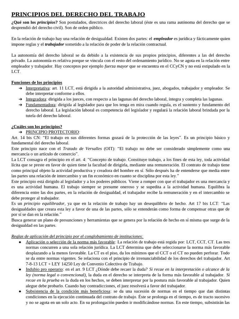 RESUMEN LABORAL | PDF