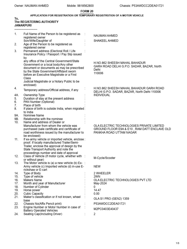 Vahan - Parivahan.gov - in Vahan Vahan Ui Dealer Form Form20report ...