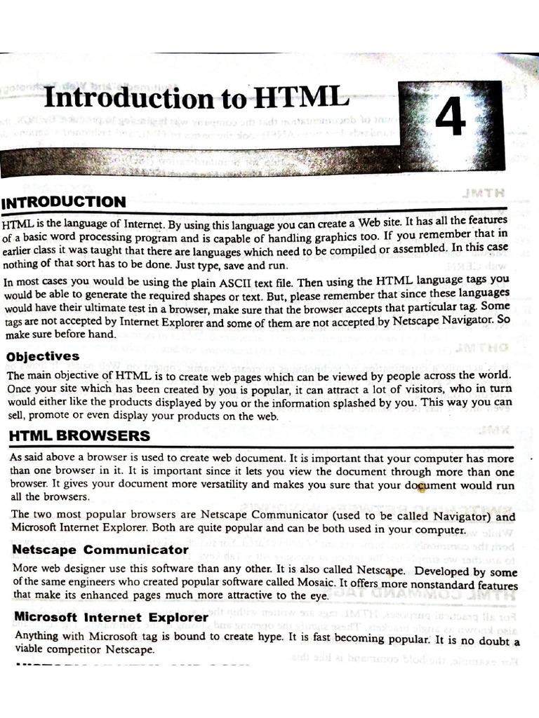 HTML Unit 2 Notes | PDF
