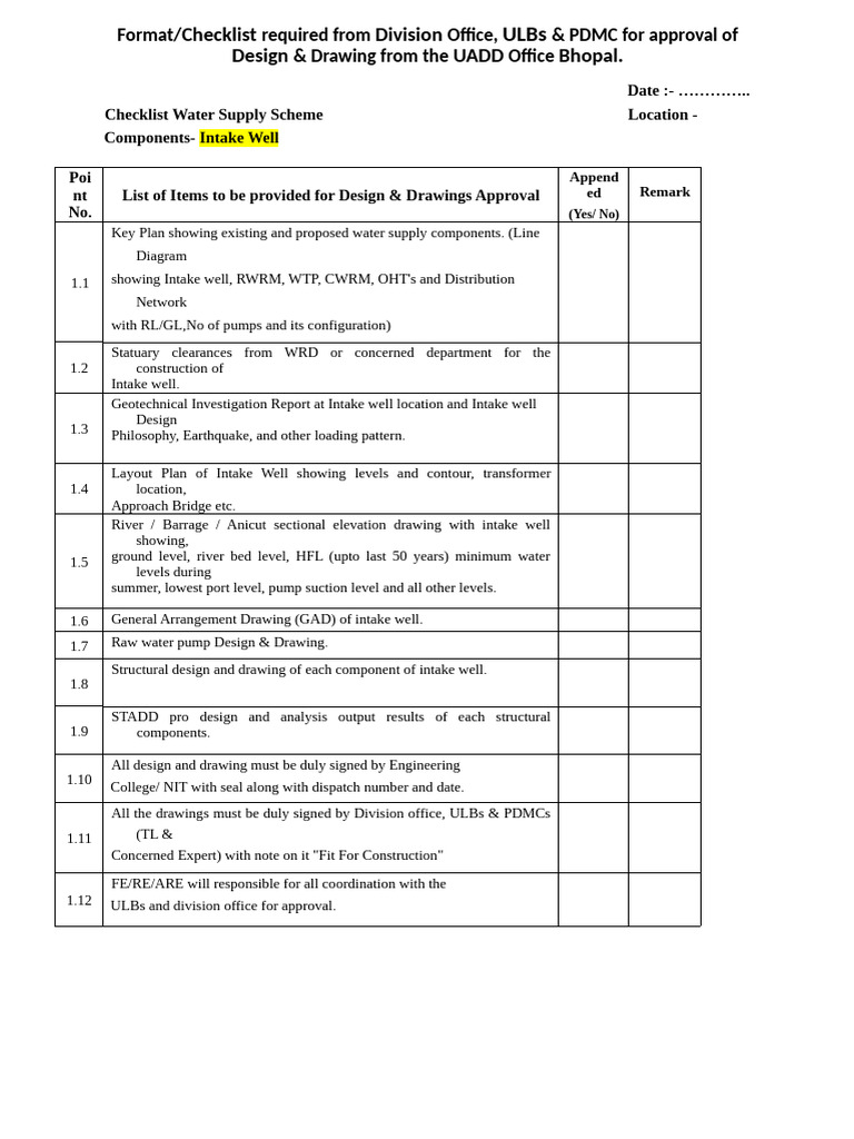 Checklist | PDF