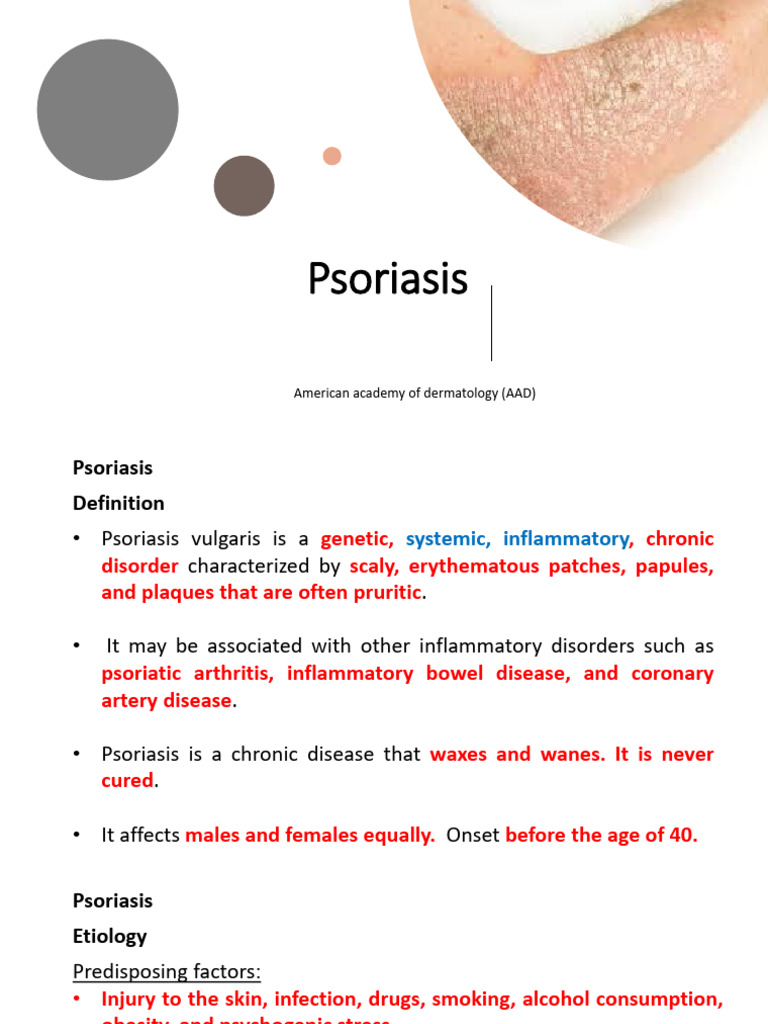 Psoriasis Summary | PDF