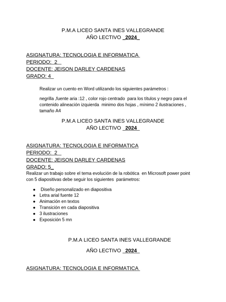 Talleres Pma 4-11 Tecnologia e Informatica | PDF