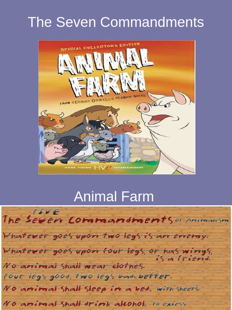 Animal Farm 7 Commandments | PDF