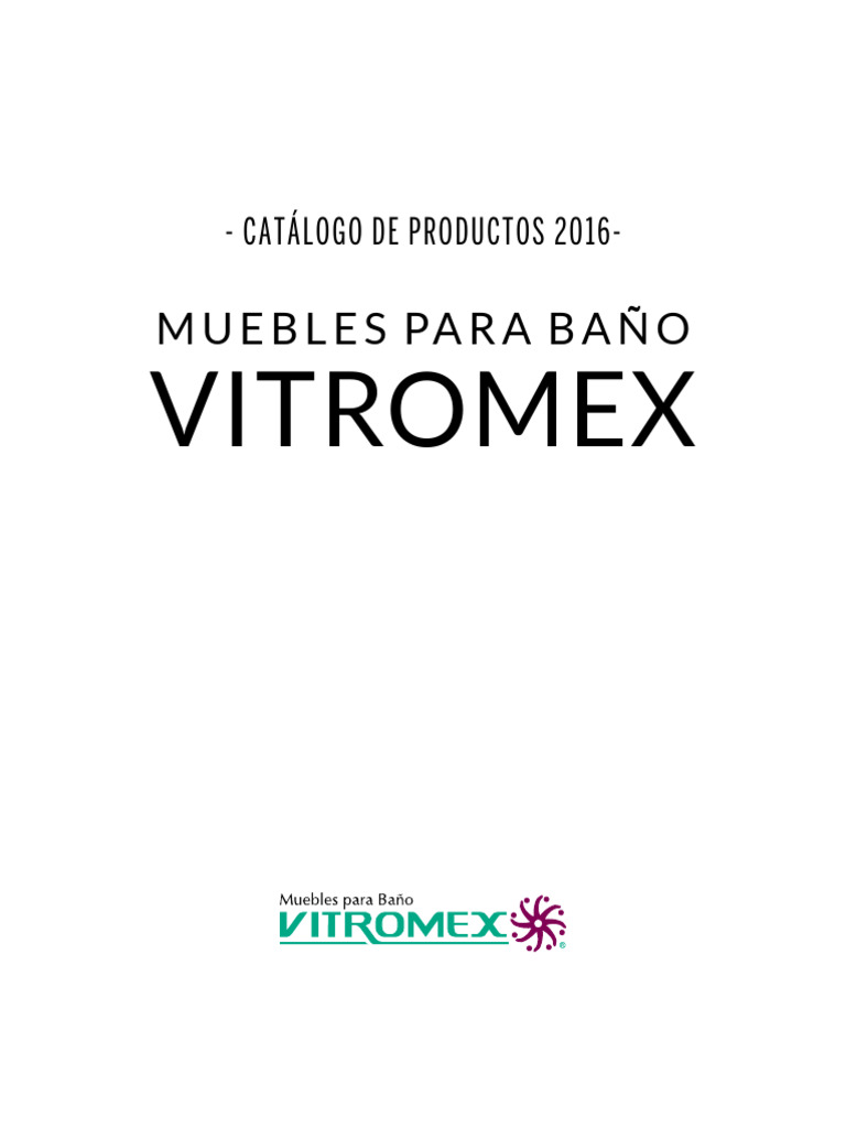 Muebles de Baño Vitromex 2016 | PDF