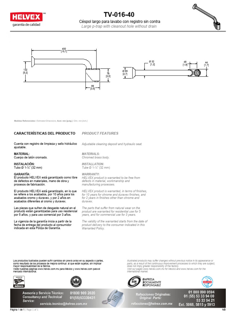 Cespol TV-016-40 | PDF