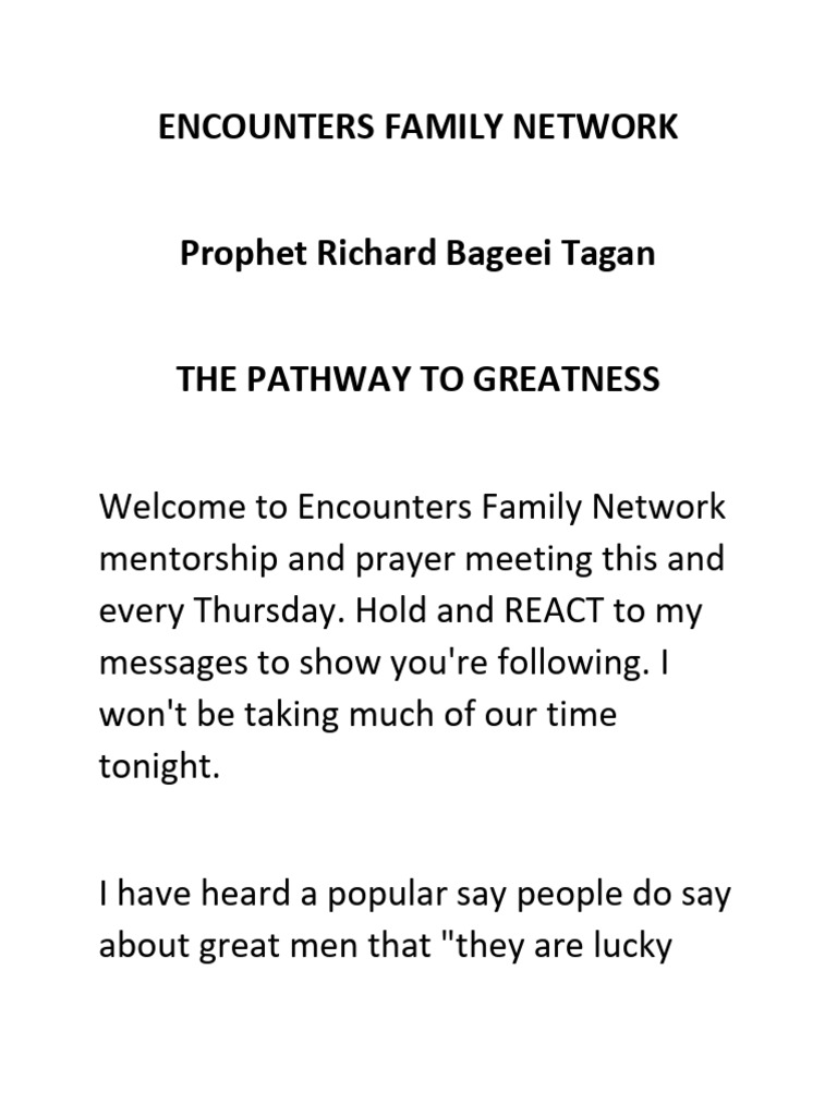 The Pathway To Greatness Vol.1 | PDF