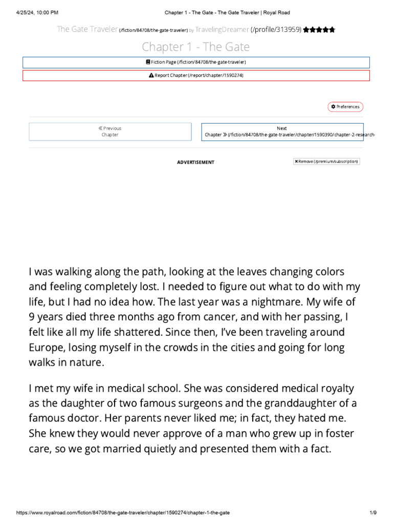 Chapter 1 - The Gate | PDF