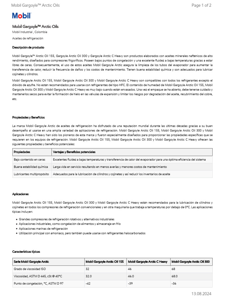 GL XX Mobil Gargoyle Arctic Oils | PDF