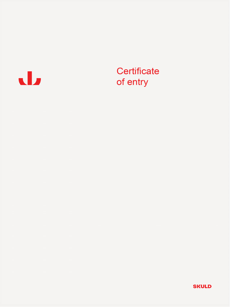 NAVIOS SUMMER P&I Certificate of Entry | PDF