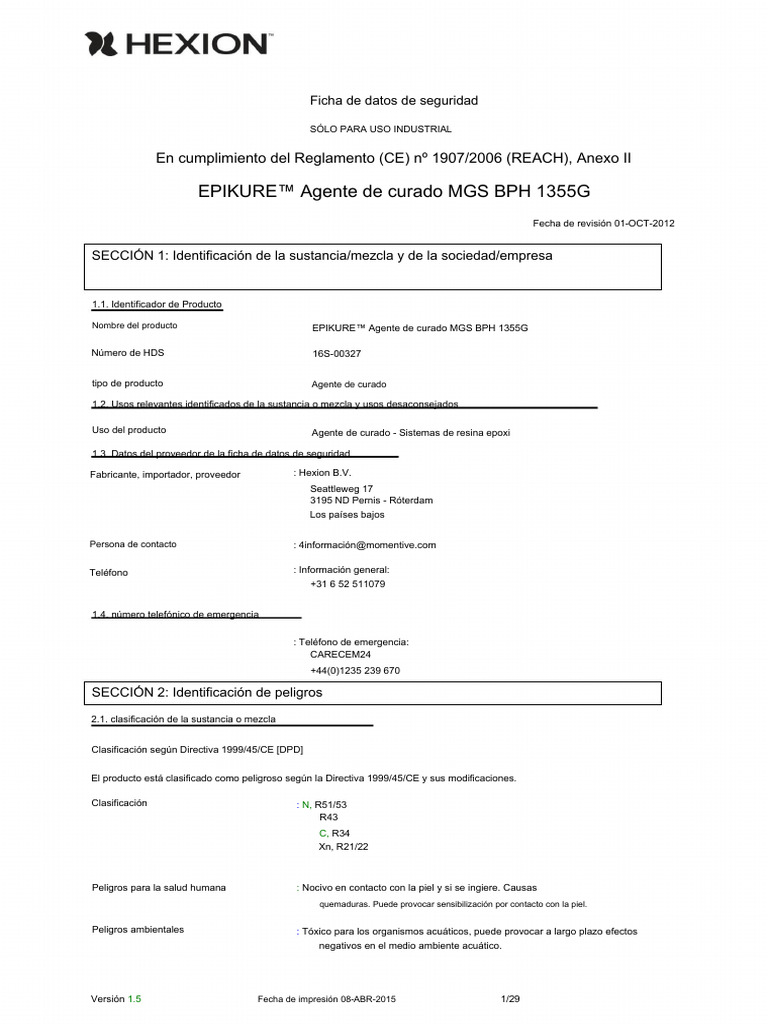 EPIKURE™ Curing Agent MGS BPH 1355G - ES | PDF