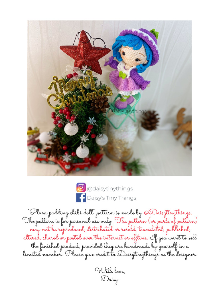 Plum Pudding Chibi Doll English | PDF