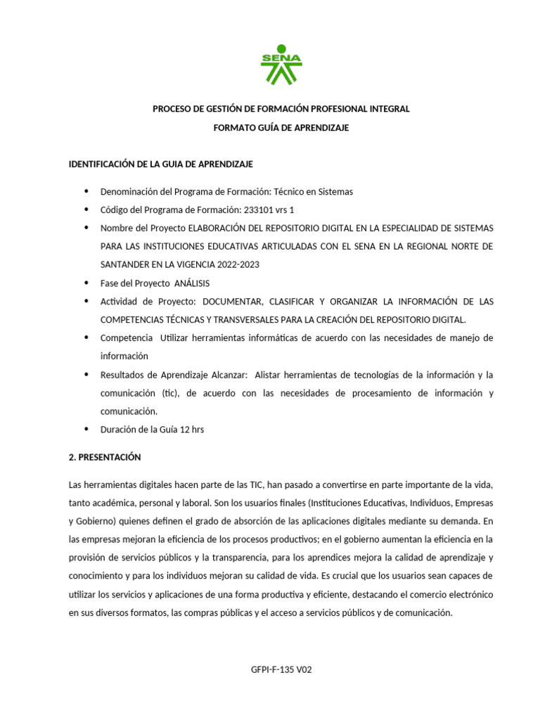 Guia Alistar Con Tic No.1 | PDF