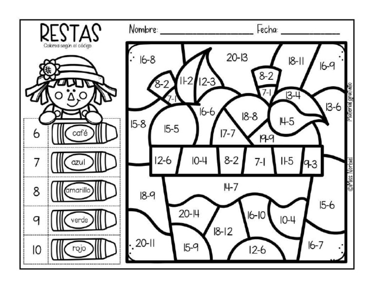 Colorea La Resta | PDF