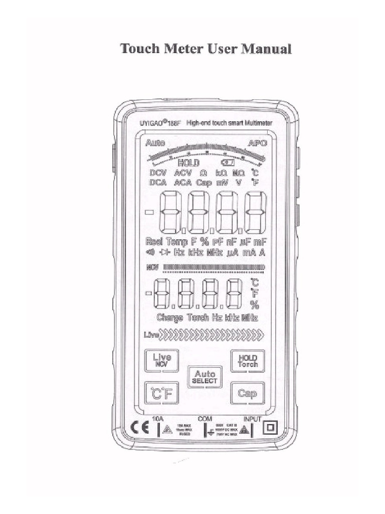 Aneng 683 Smart Multimeter Manual | PDF