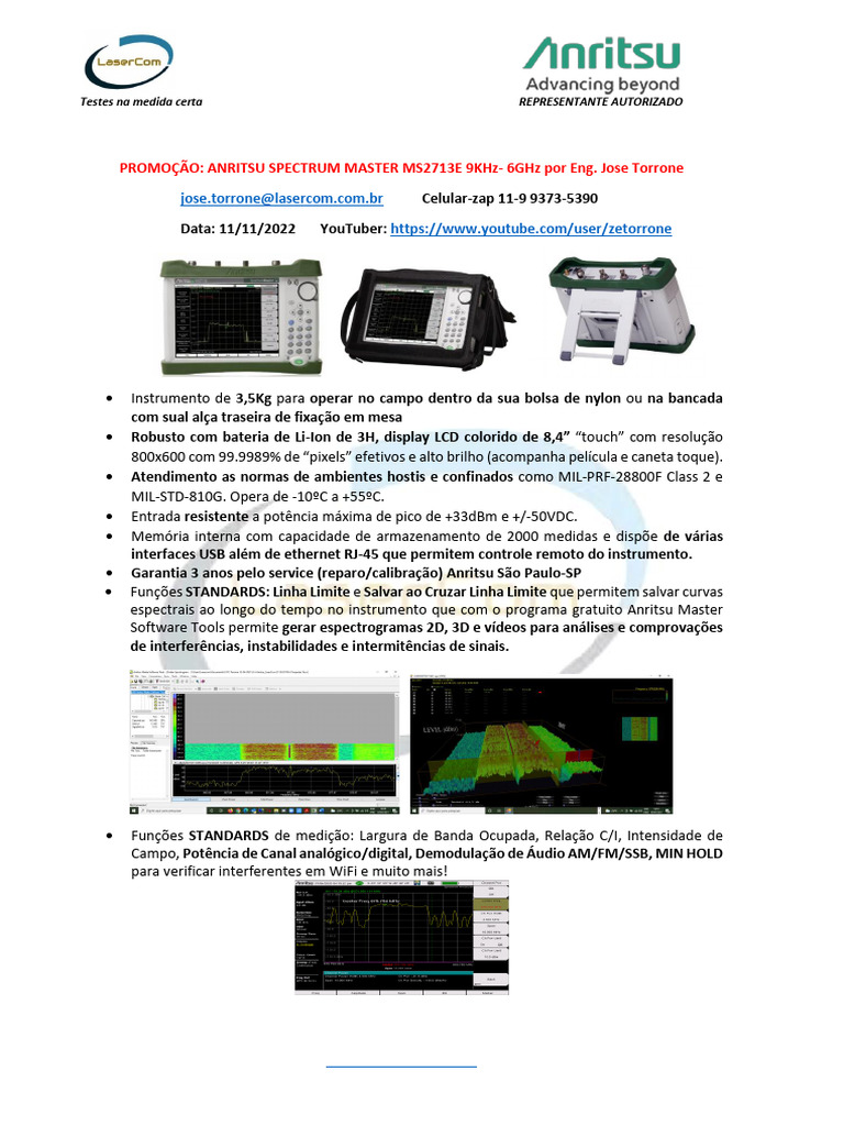 Anritsu Spectrum Master 6GHZ | PDF