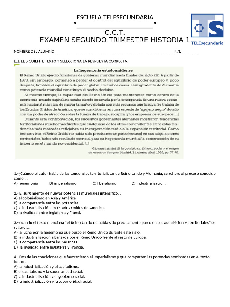 Historia 2 | PDF