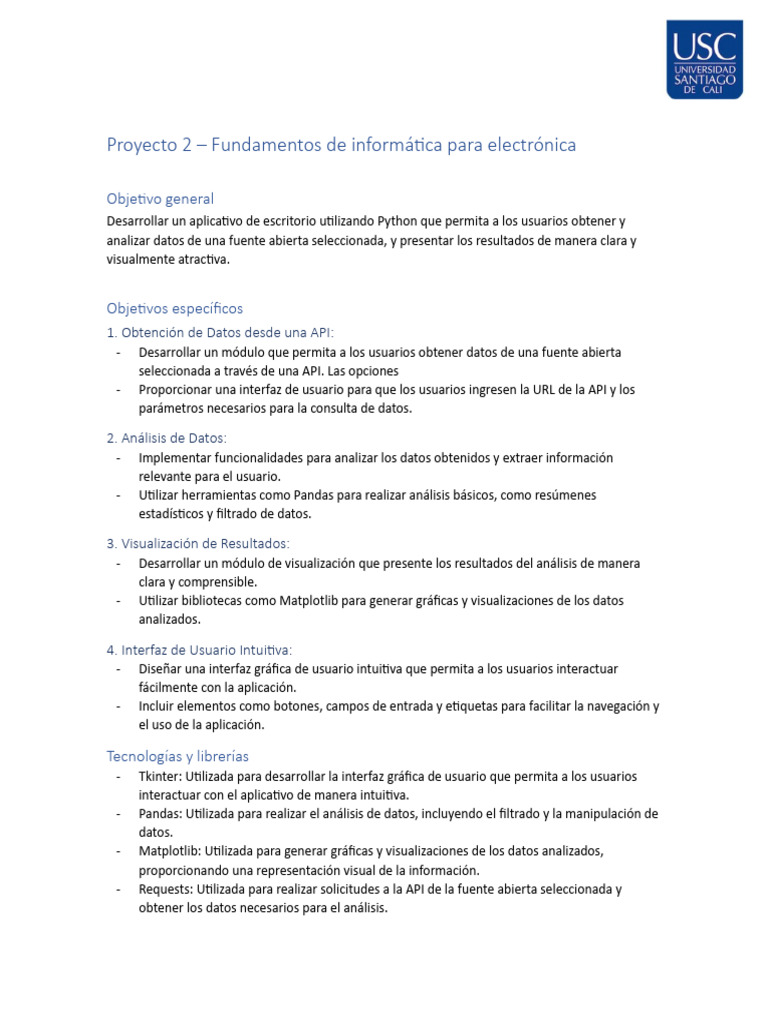 Fundamentos de Informatica - Proyecto 02 - v1.0 | PDF