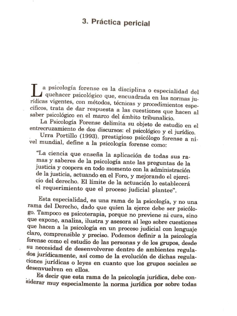Psicología Jurídica, - Capitulo Práctica Pericial | PDF