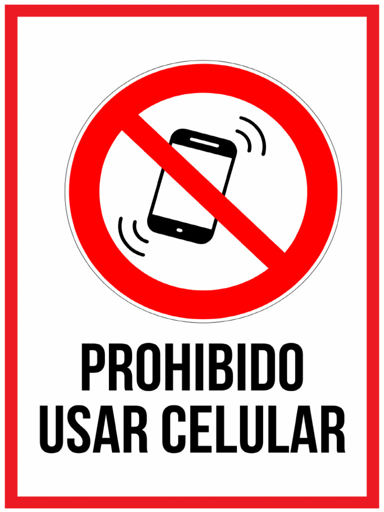 Ayuda Visual Probido Usar Celular | PDF