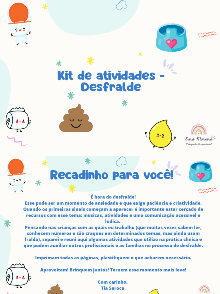 Kit de Atividades - Desfralde | PDF