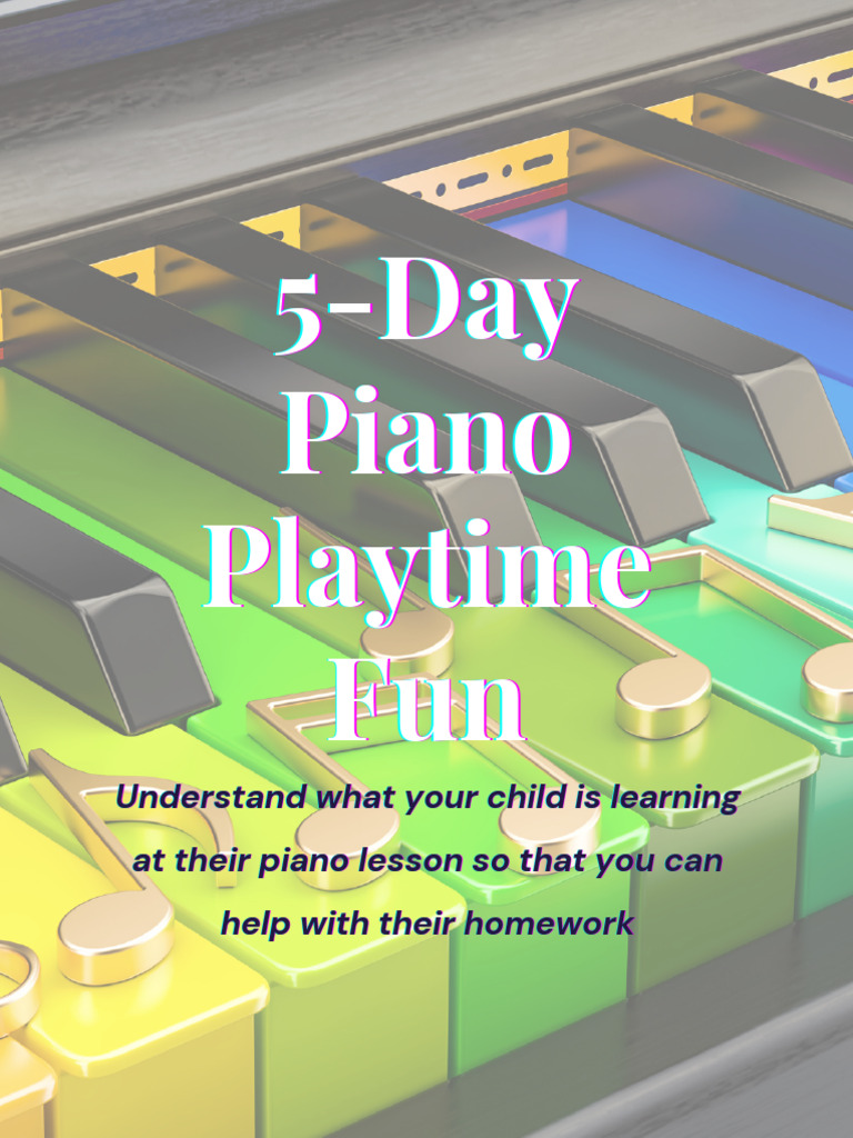 5-Day Fun Piano Challenge for Parents | PDF