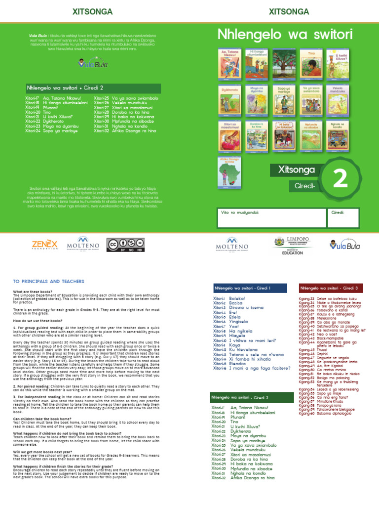 Xitsonga Stories (Grade 2 Booklet) | PDF