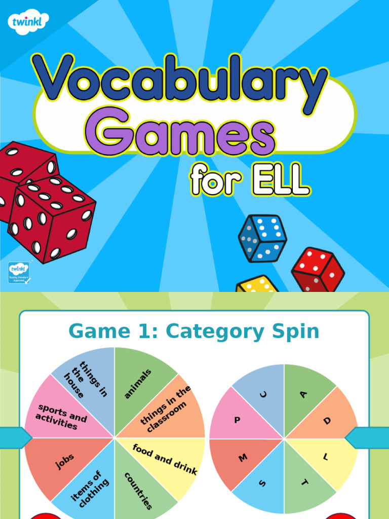 Vocabulary Games For Ell Students | PDF