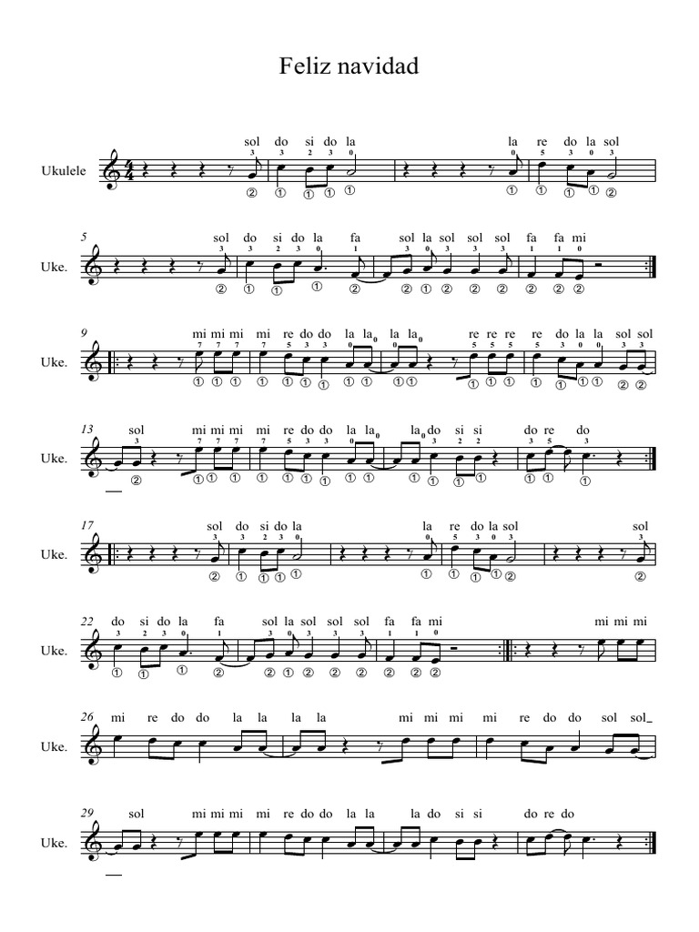 Feliz Navidad - Full Score | PDF