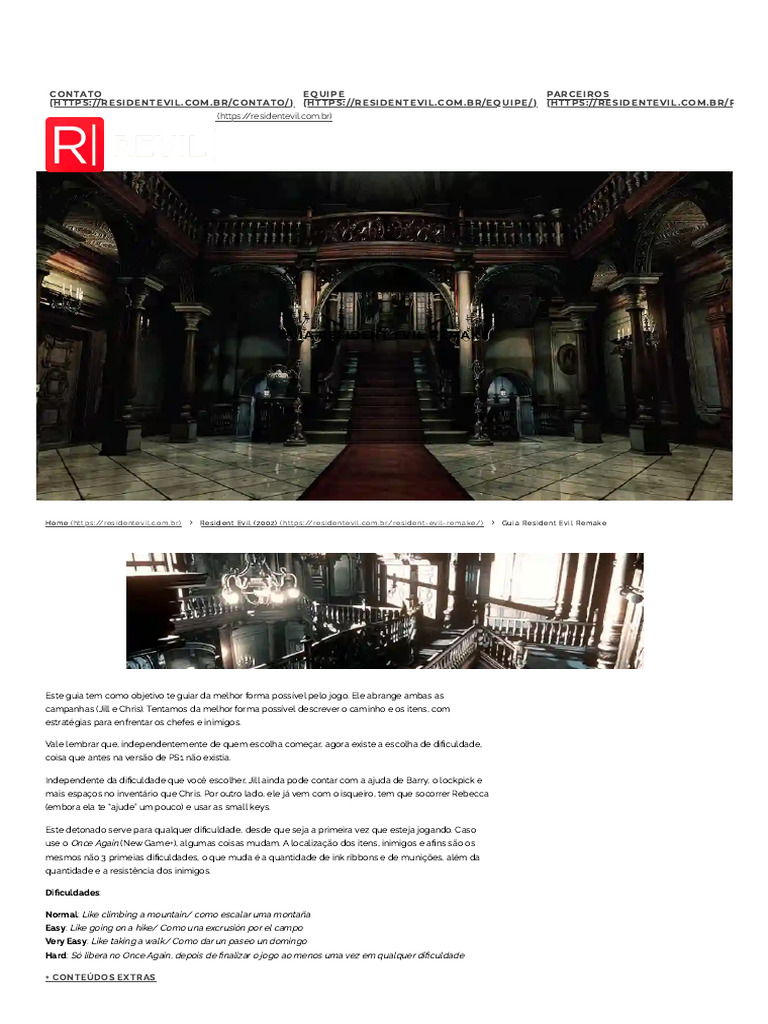 Resident Evil Remake - Guia - REVIL _-2 | PDF