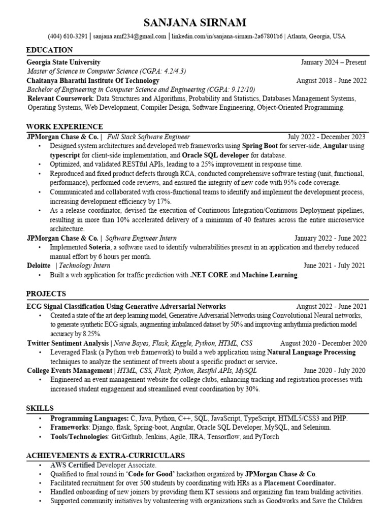 Sanjana Sirnam | PDF