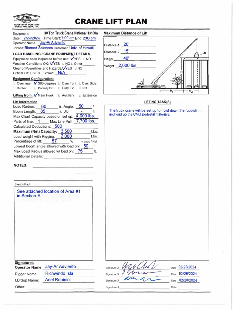 Eo - 20240221 - BSBRI-P2 - Crane Lift Plan - 02242024 | PDF | Crane ...