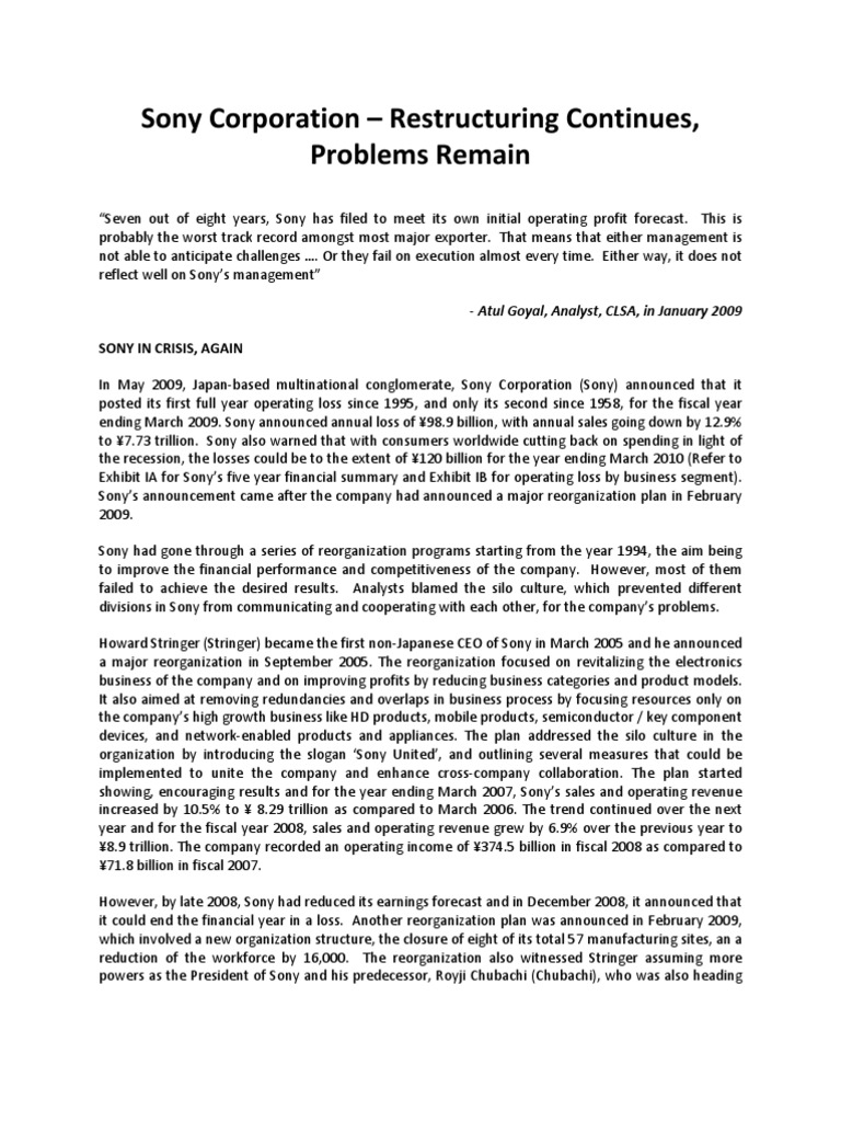 Strategy Sony | PDF | Sony | Play Station