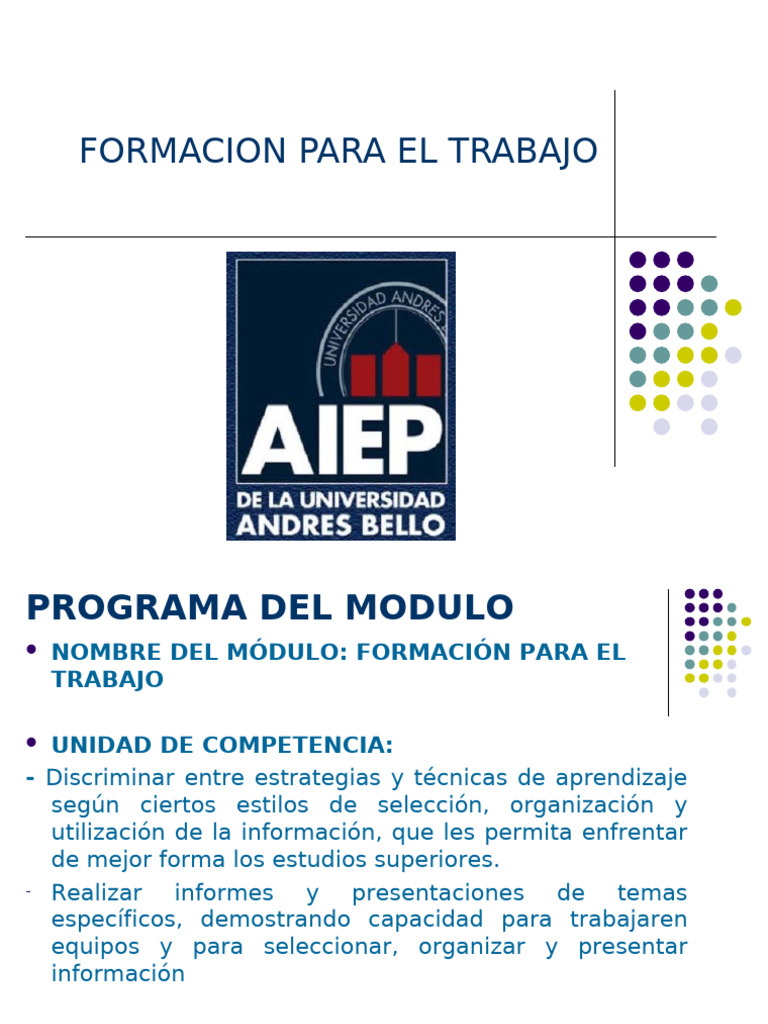 Presentacion Modulo FPT | PDF