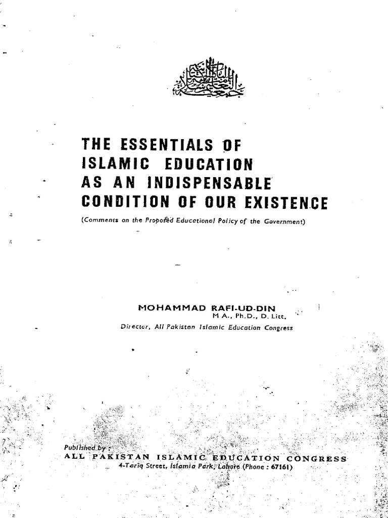 7 The Essential of Islamic Education | PDF