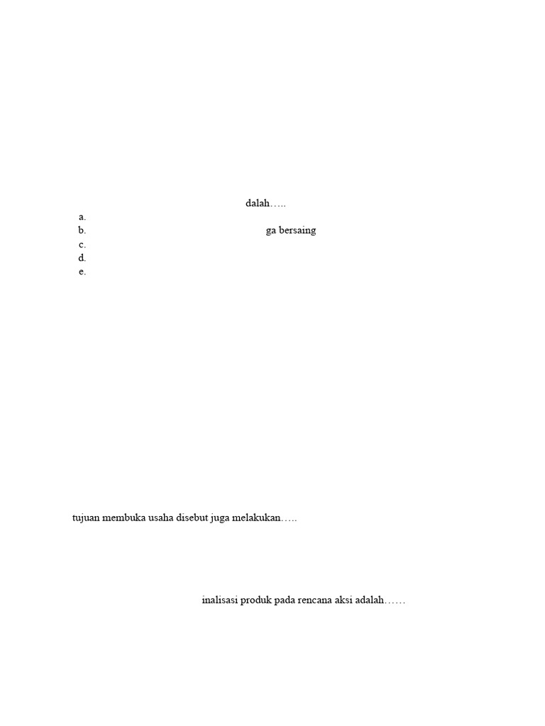 Latihan Soal PKK | PDF