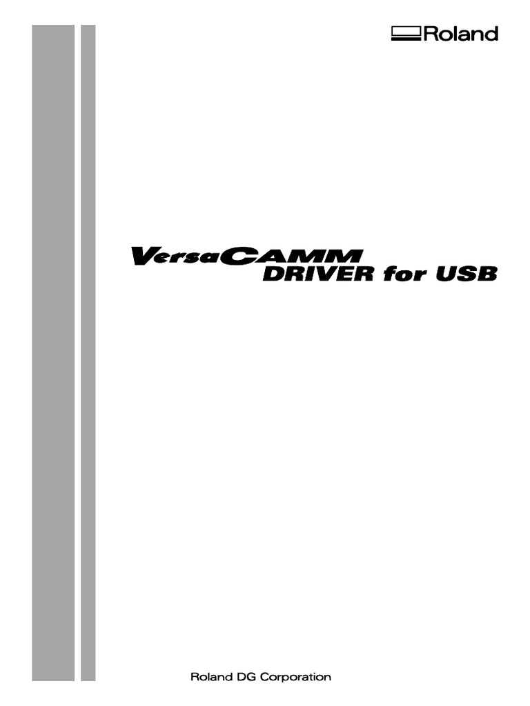 SP-300V Versacamm Driver Use en | PDF