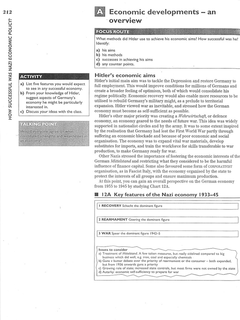 Hitler Economic Developments | PDF