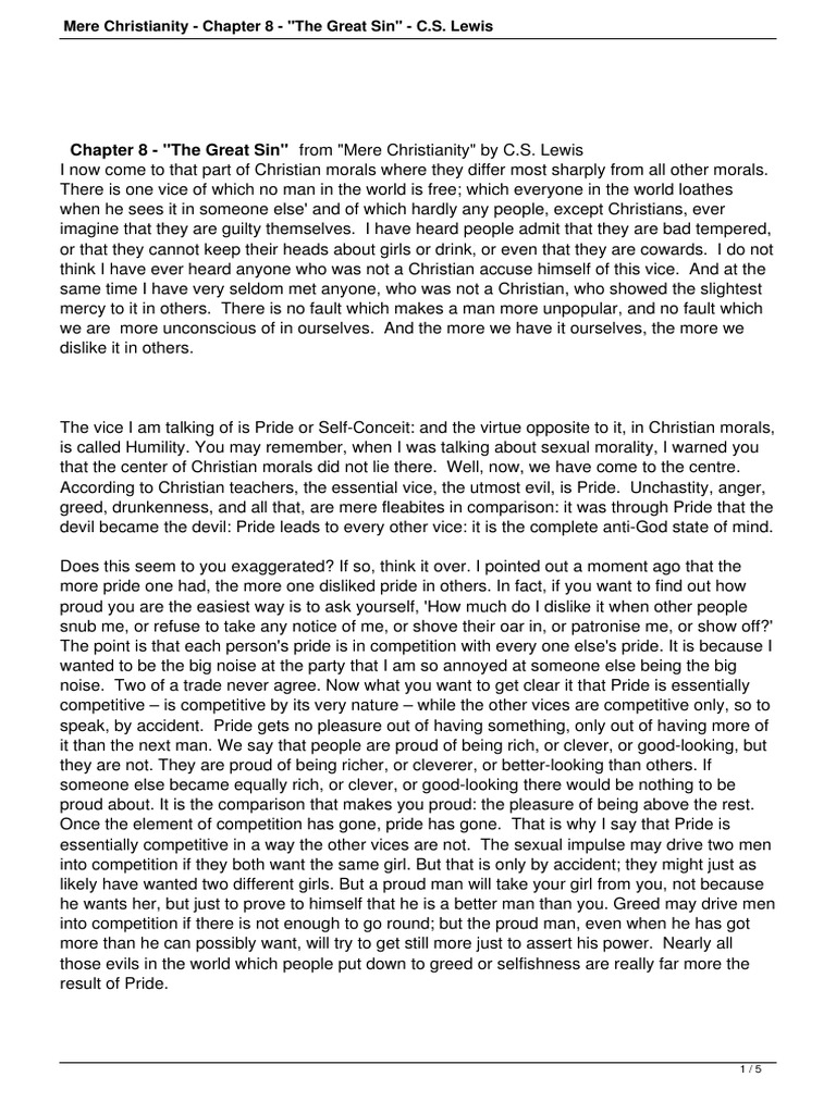 The Great Sin | PDF | Seven Deadly Sins | Social Science