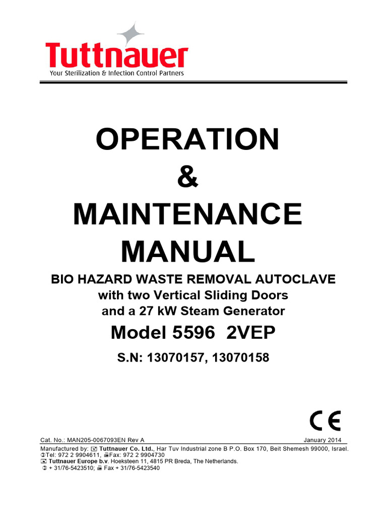 1.manual - ESTERILZADOR TUTTNAUER - MODELO 5596 | PDF | Informática ...